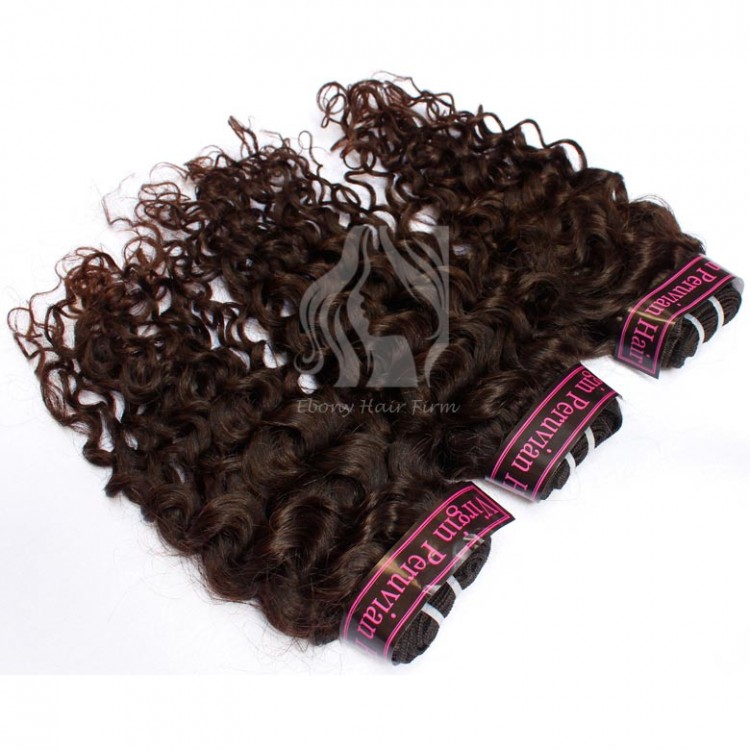No shedding and Tangle Free Peruvian Water Wave Hair Weave - Ebony Hair ...